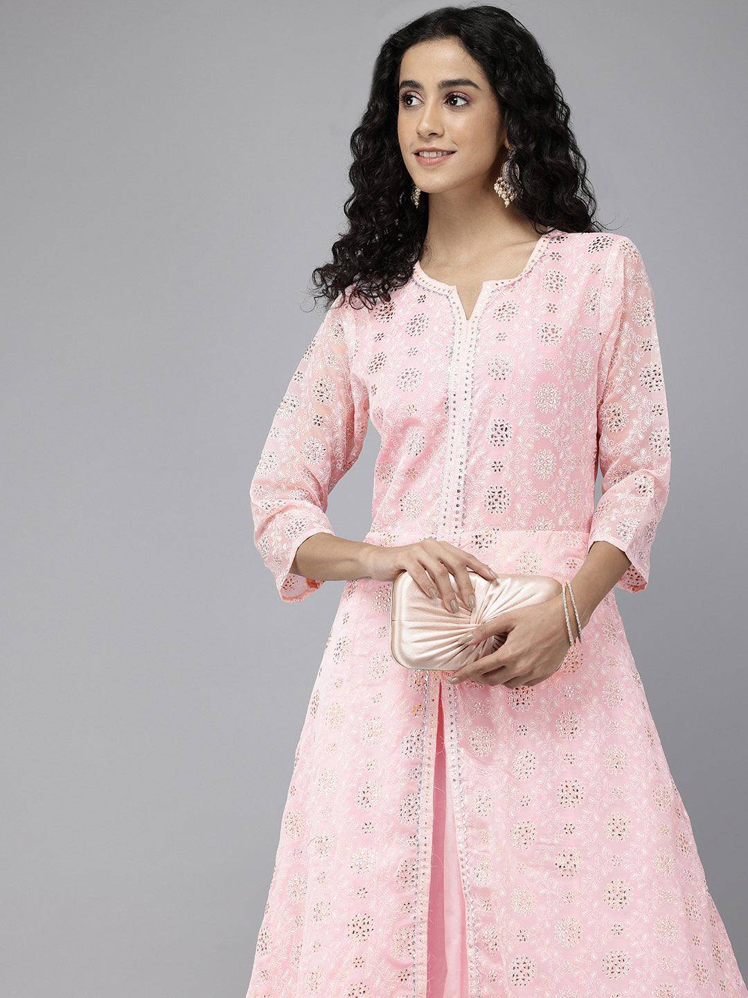 Vedic Women Printed Anarkali Dress